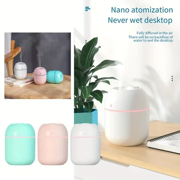 Portable 220ml H2o Mini Cup Spray Mist humidifier Double Wet Aroma Essential Oil Diffuser Car ...
