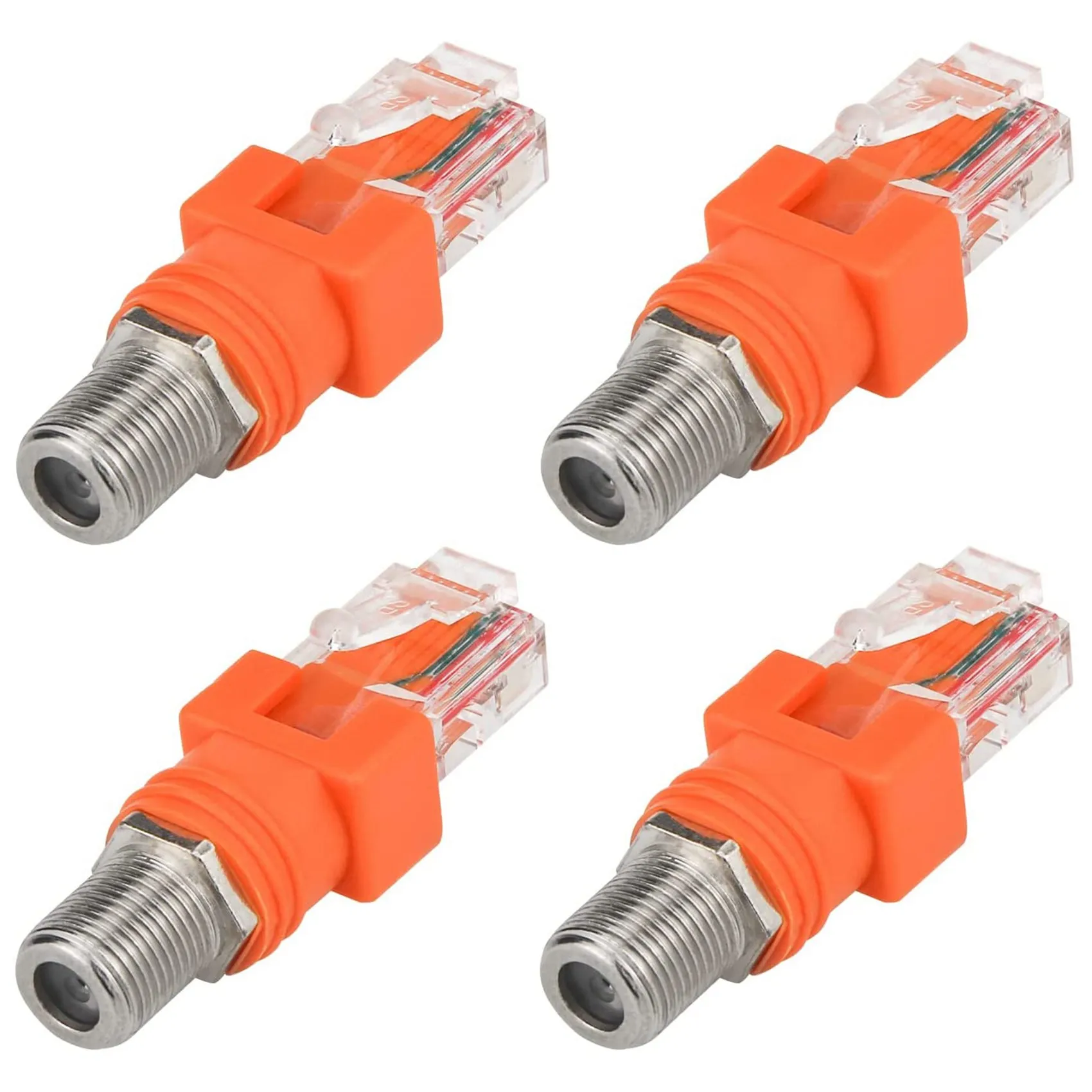 Coaxial-to-Ethernet-Adapter-4-Pack-Coax-RF-F-Female-to-RJ45-Male ...