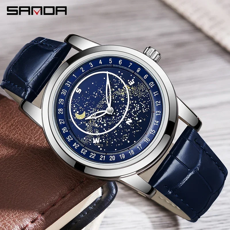 SANDA-Automatic-Mechanical-Men-Watch-Luxury-Brand-2023-New-Fashion-Star ...