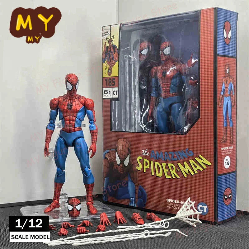 Nueva figura de Spiderman de CT Toys Mafex 185 Miles Morales 2099 Figura de acción de Spider-Man ...