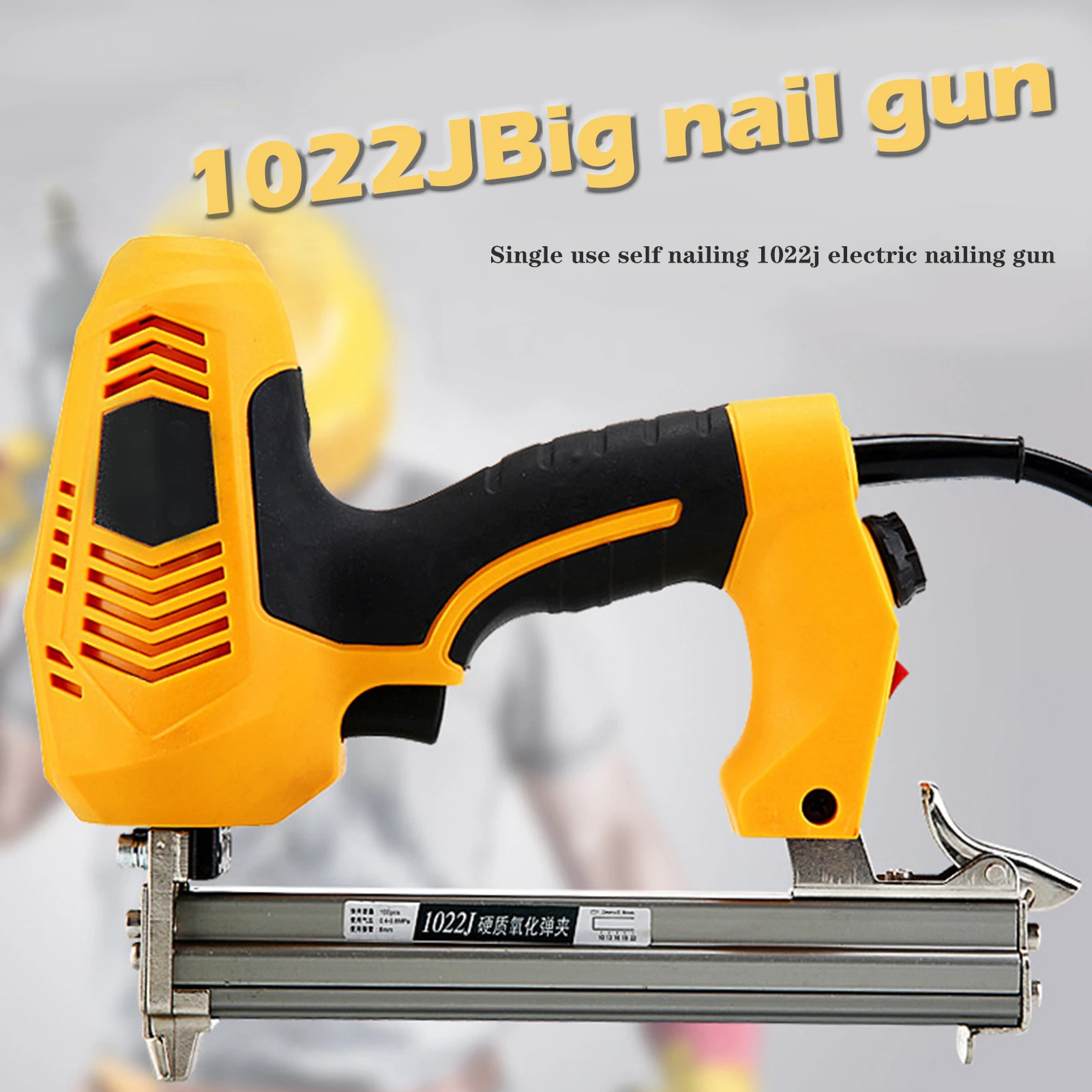 2300w Electric Nail Gun U Nailer Stapler Woodworking Tacker Furniture ...