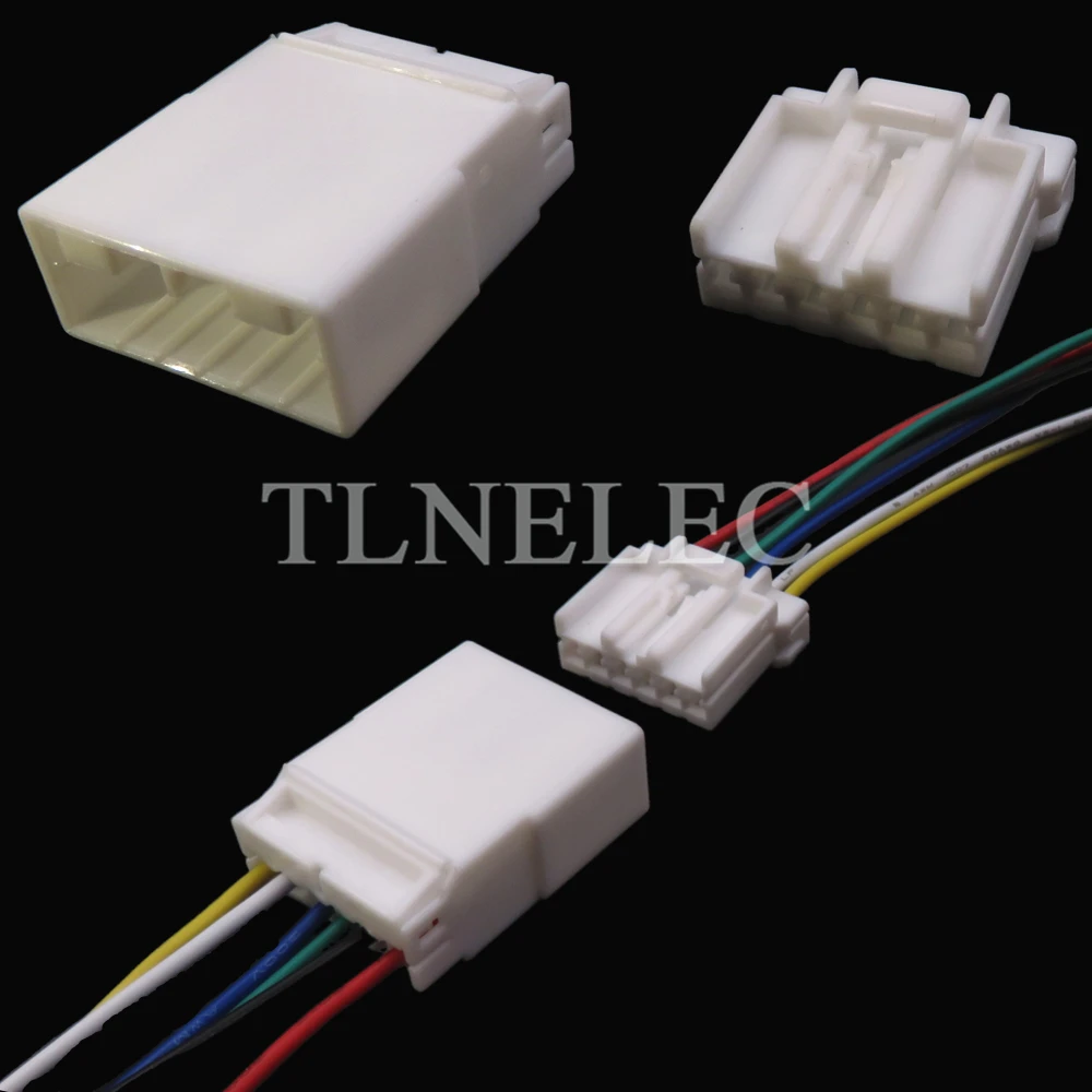 6 Pin Way Auto Unsealed Connector with Wires Car Male Female Wiring ...