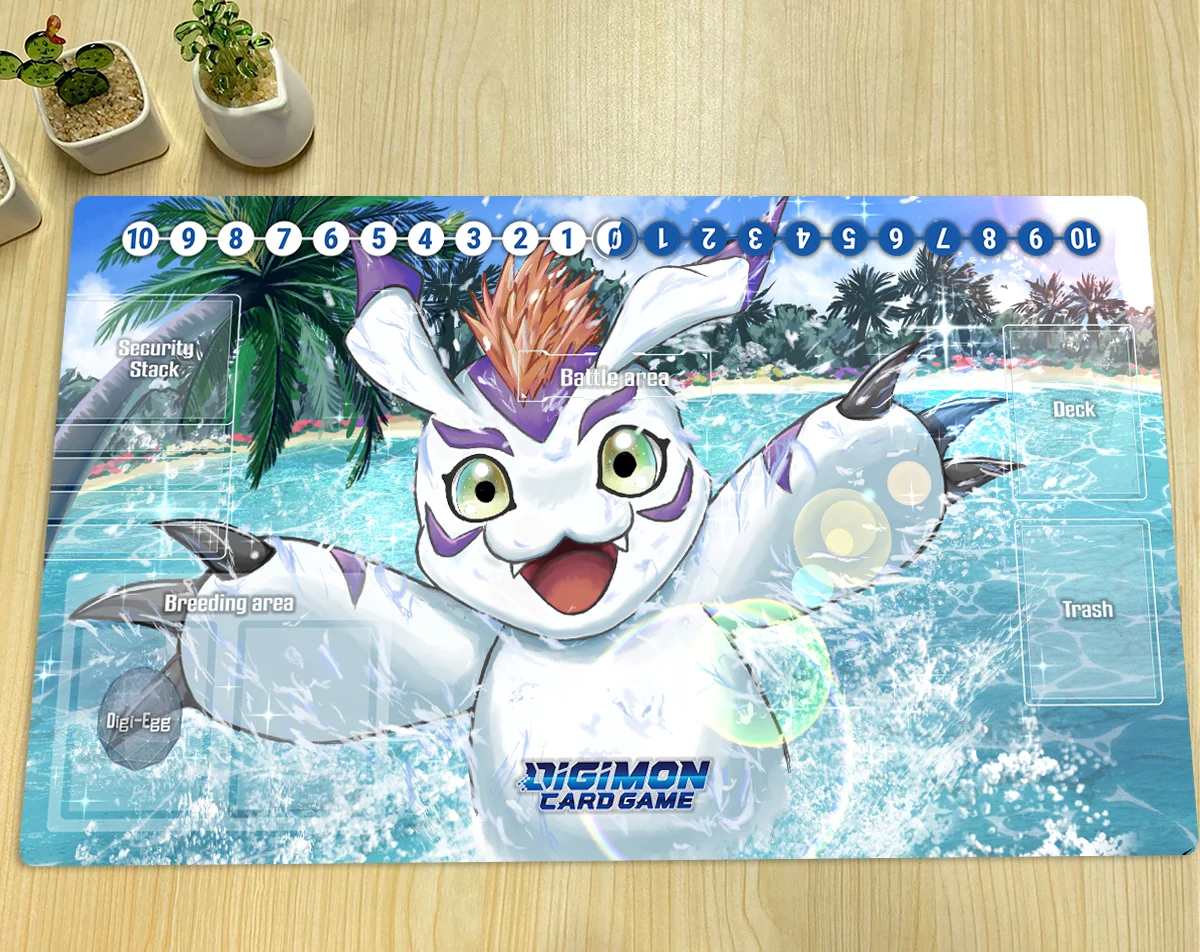 Digimon Gomamon Playmat DTCG CCG Board Game Trading Card Game Mat Anime ...