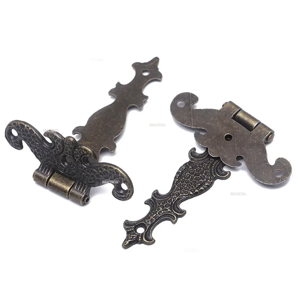 2pcs-Antique-Door-Hinges-Bronze-White-Black-Cabinet-Cupboard-Wardrobe ...