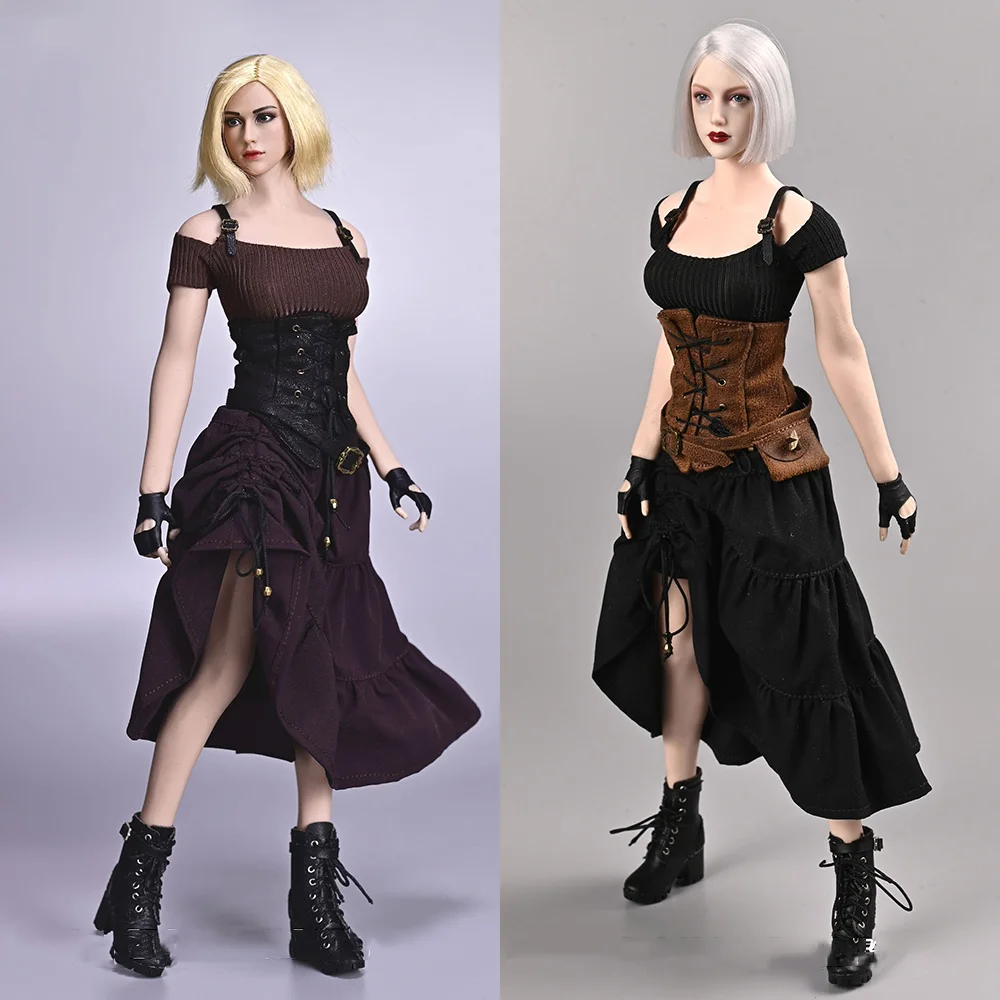 SA-Toys-SA012-1-6-Female-Clothes-Vintage-Steam-Punk-Gothic-Set-Waist ...