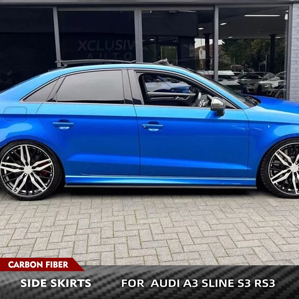 Carbon-Fiber-Side-Skirts-for-Audi-A3-8V-Sline-S3-RS3-2014-2023 ...