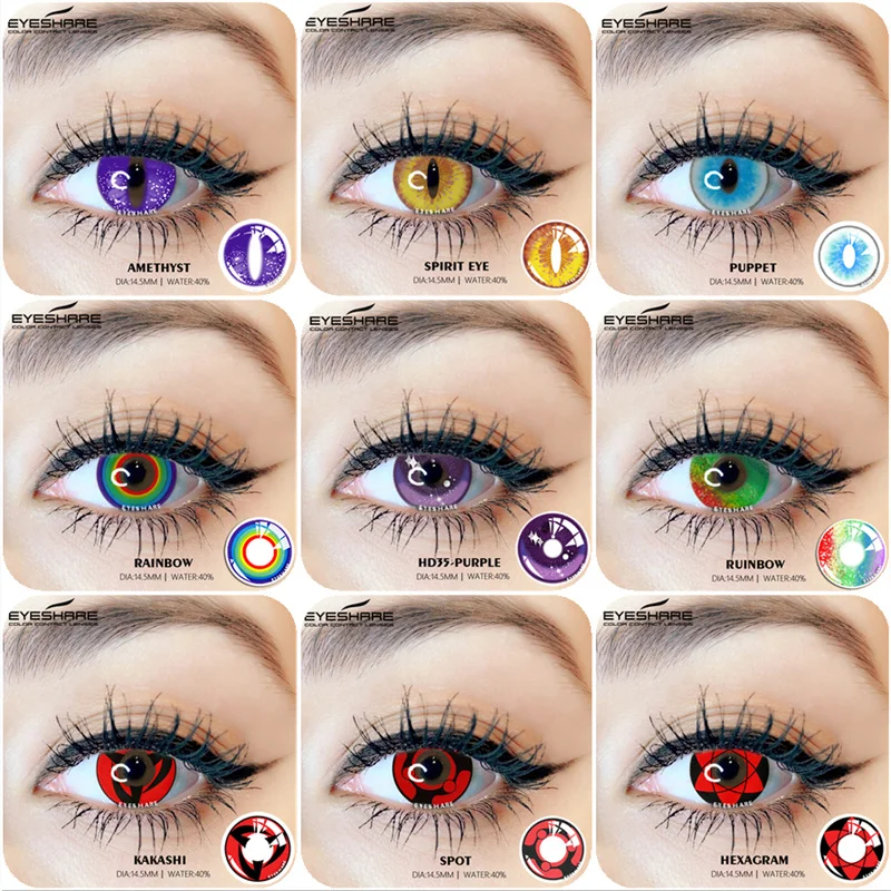 Rainbow Eye Contacts Lenses