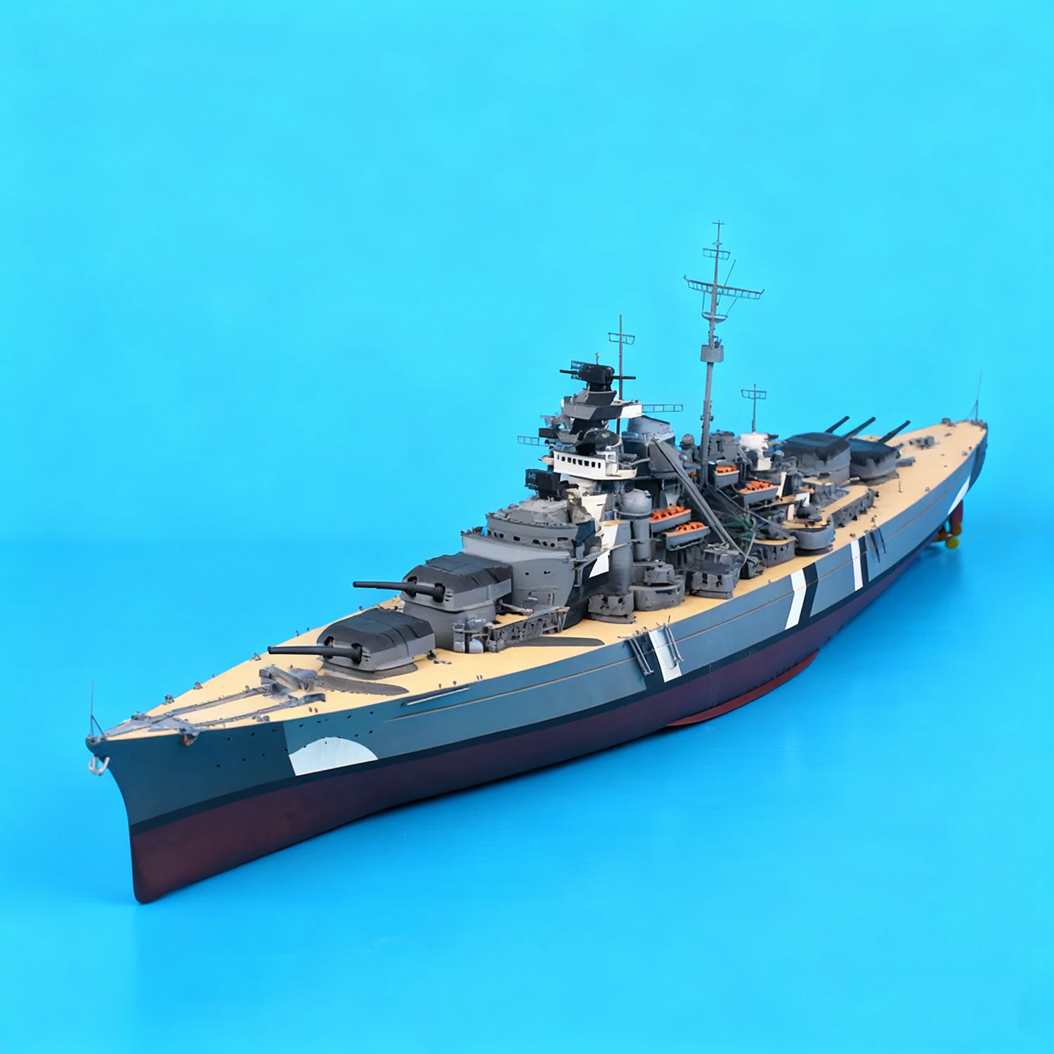1/200 Bismarck Battleship Assembly Model Richly Detailed Meticulously ...