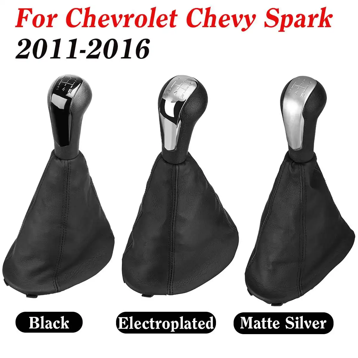 Gear-Shift-Knob-For-Chevrolet-Spark-2011-2013-2014-2015-2016-5-Speed ...