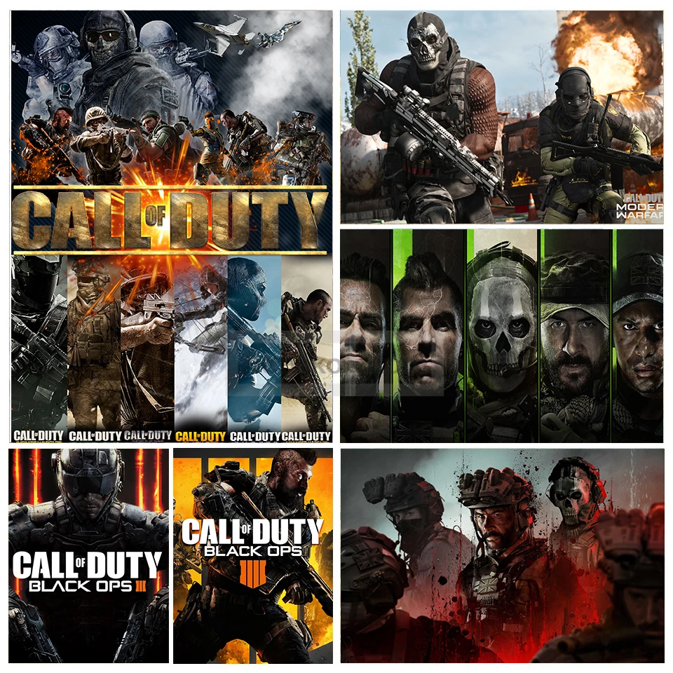 Pop-Games-Call-of-Duty-Ghosts-Black-Ops-Modern-Warfare-Poster-and ...