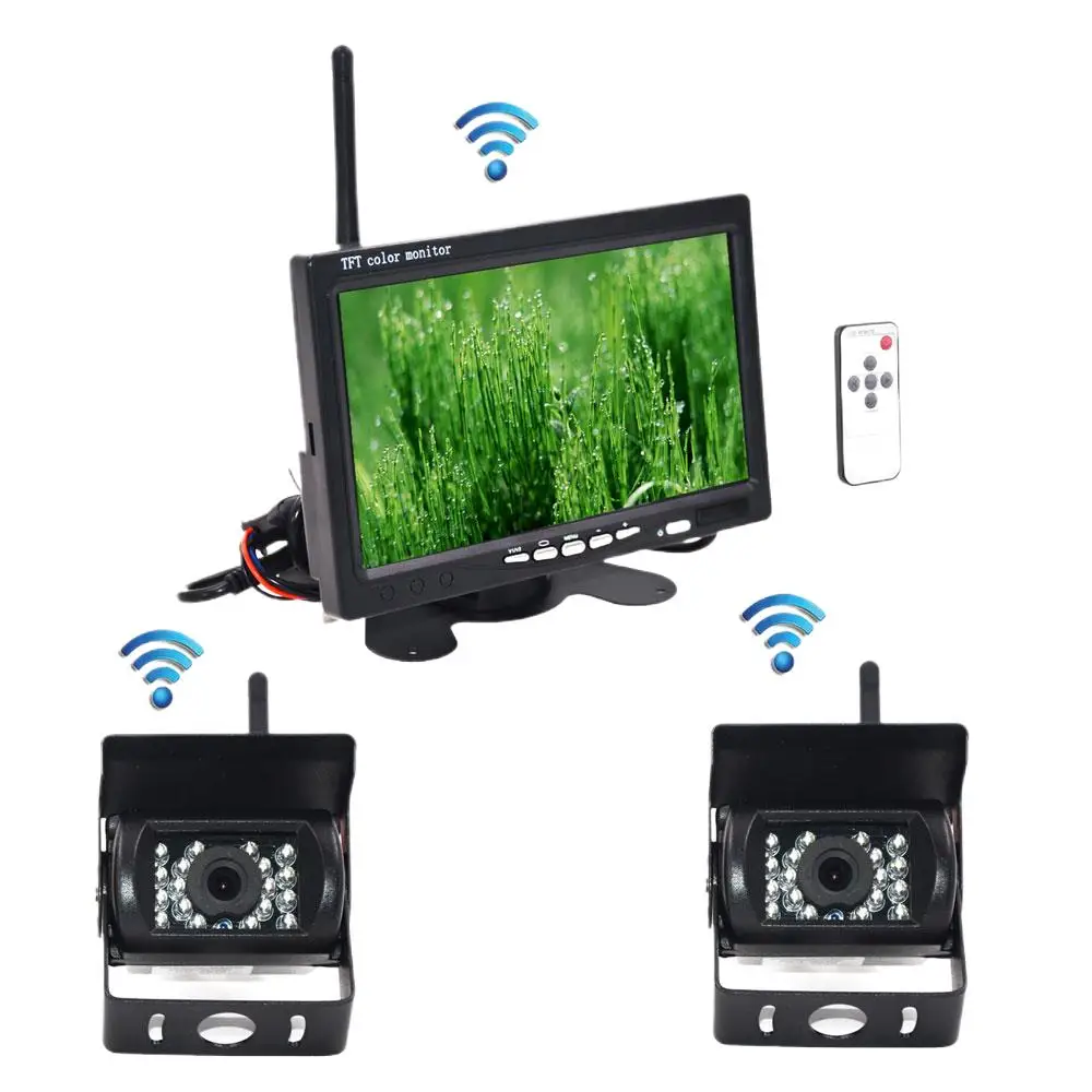Car Wireless Rear View Camera Parking Reverse with Monitor IR Night ...