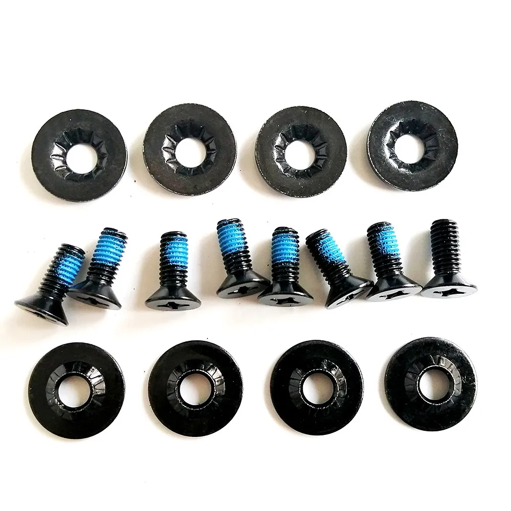 8 Sets/Bag Silver & Black Snowboard Binding Plate Screw Set Fits Most ...