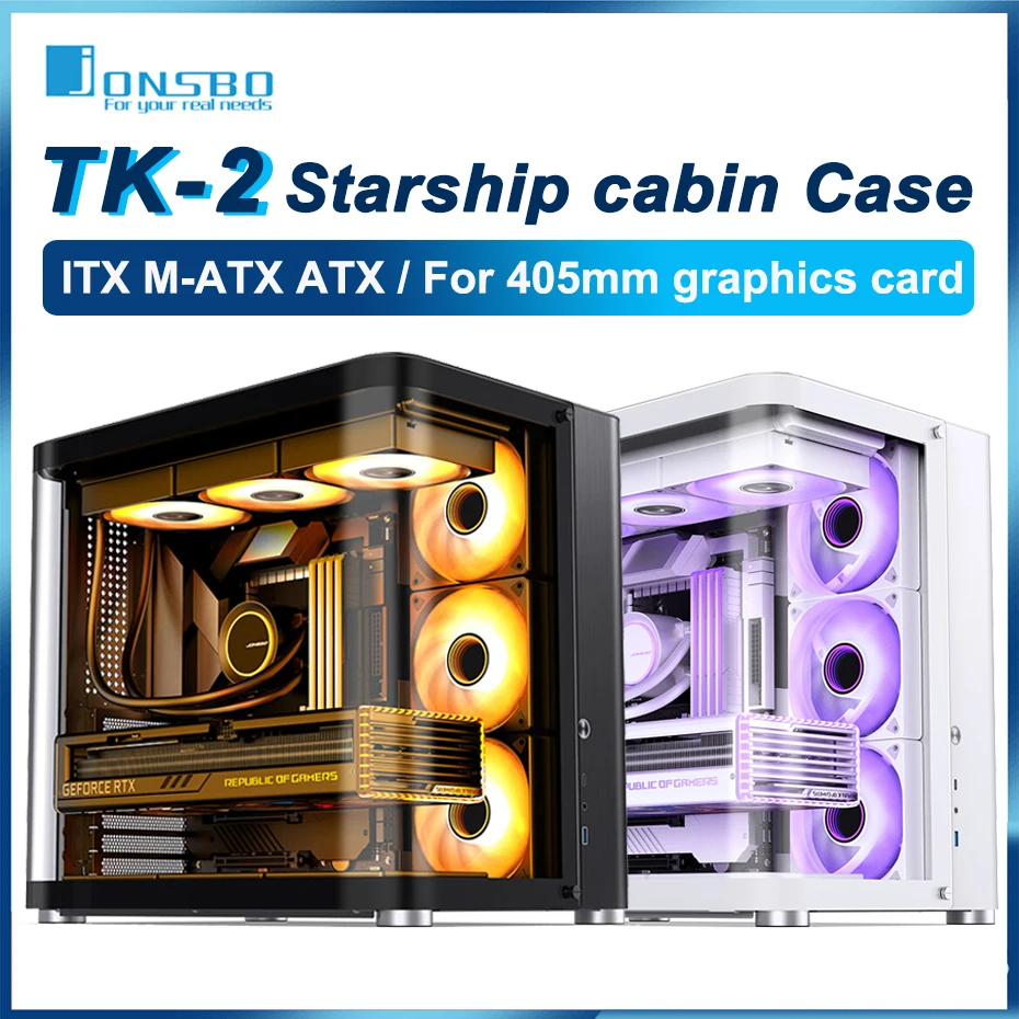 JONSBO-TK-2-ATX-Desktop-Chassis-Hyperboloid-Side-Tempered-Glass-Game ...