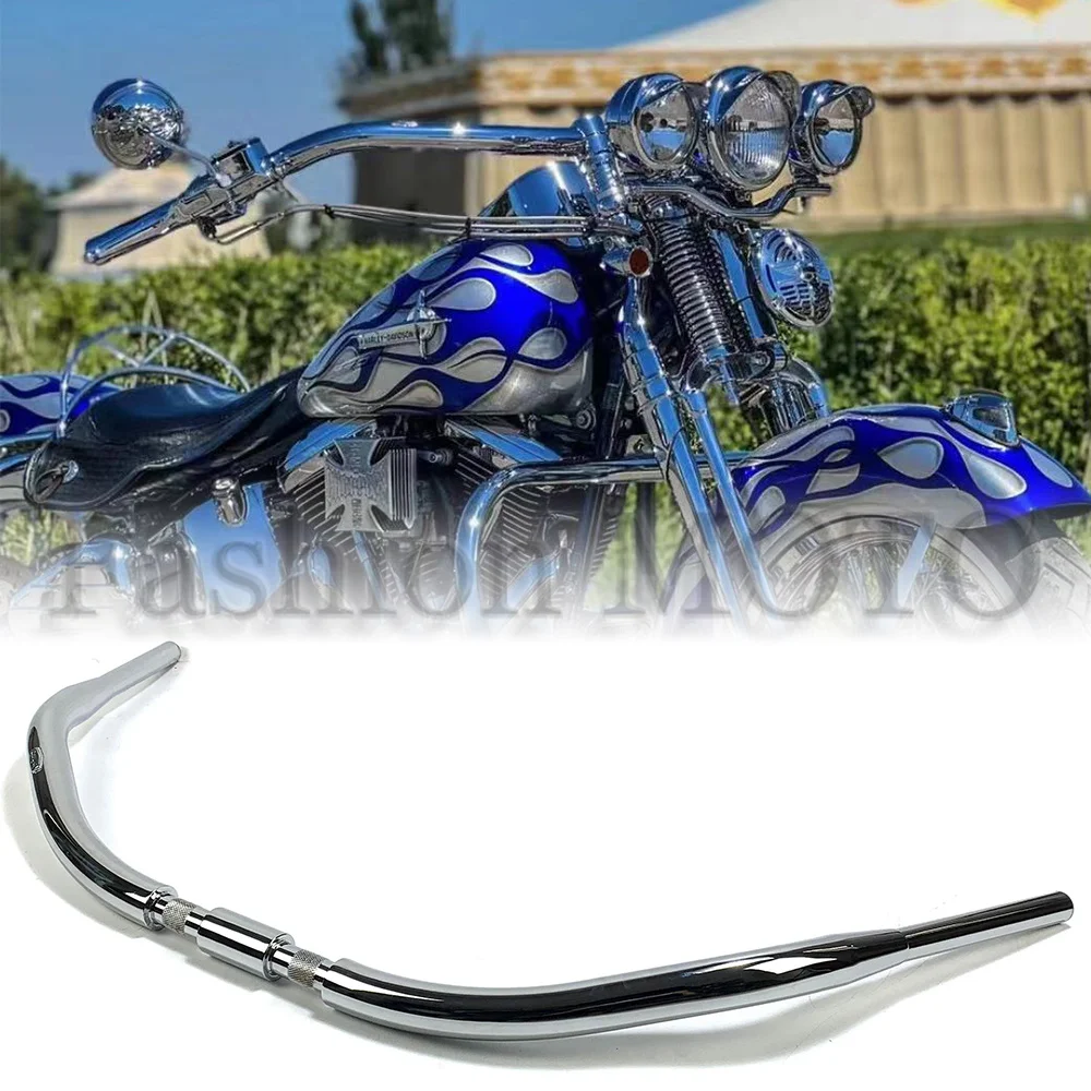 Motorcycle-1-1-2-Inch-Beach-Handlebars-Bars-For-Harley-Springers-Custom ...