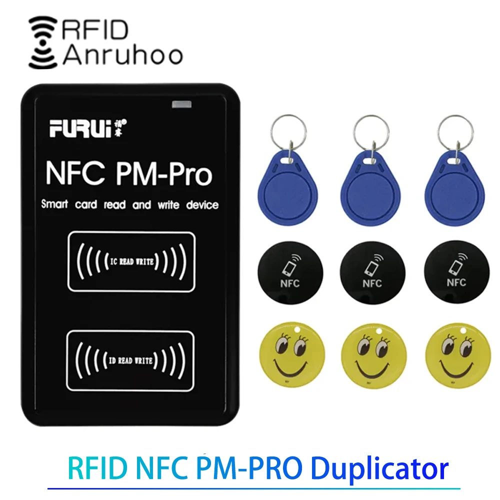 New-NFC-Pro-RFID-Smart-Chip-Copier-IC-ID-Key-Reader-125Khz-T5577-Badge ...