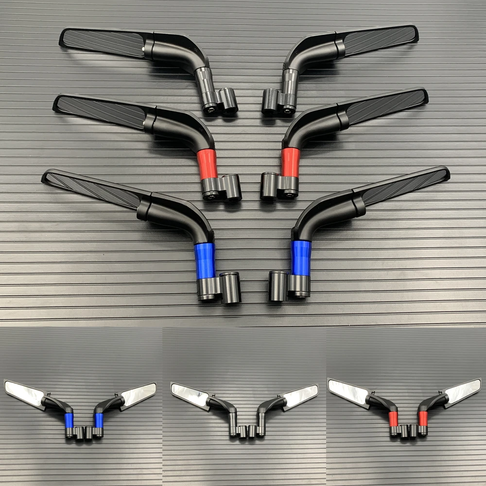 Universal Adjustable Motorcycle Wind Wing Side Rearview Mirrors For ...