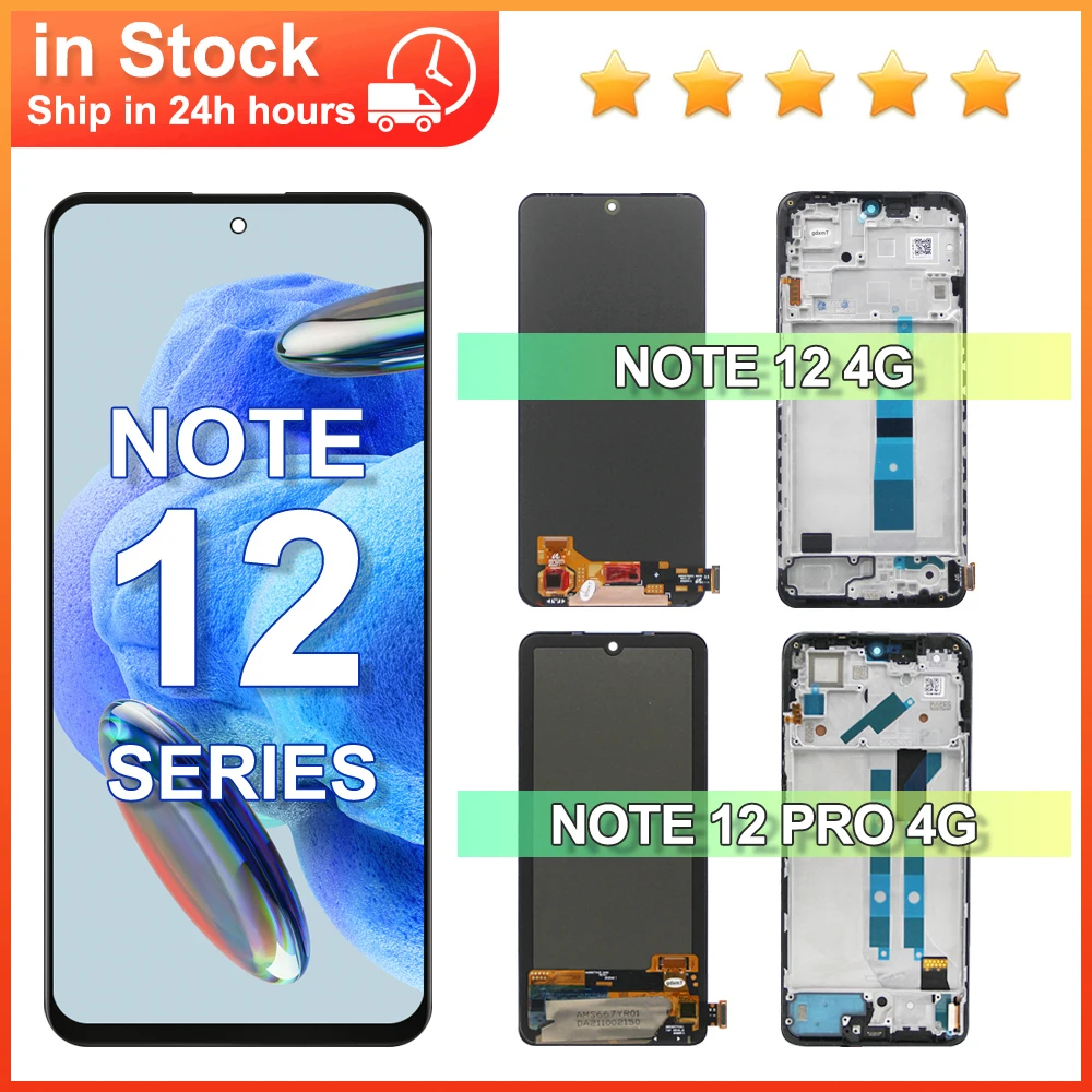 For-Xiaomi-Redmi-Note-12-4G-LCD-23021RAAEG-Display-Touch-Screen ...