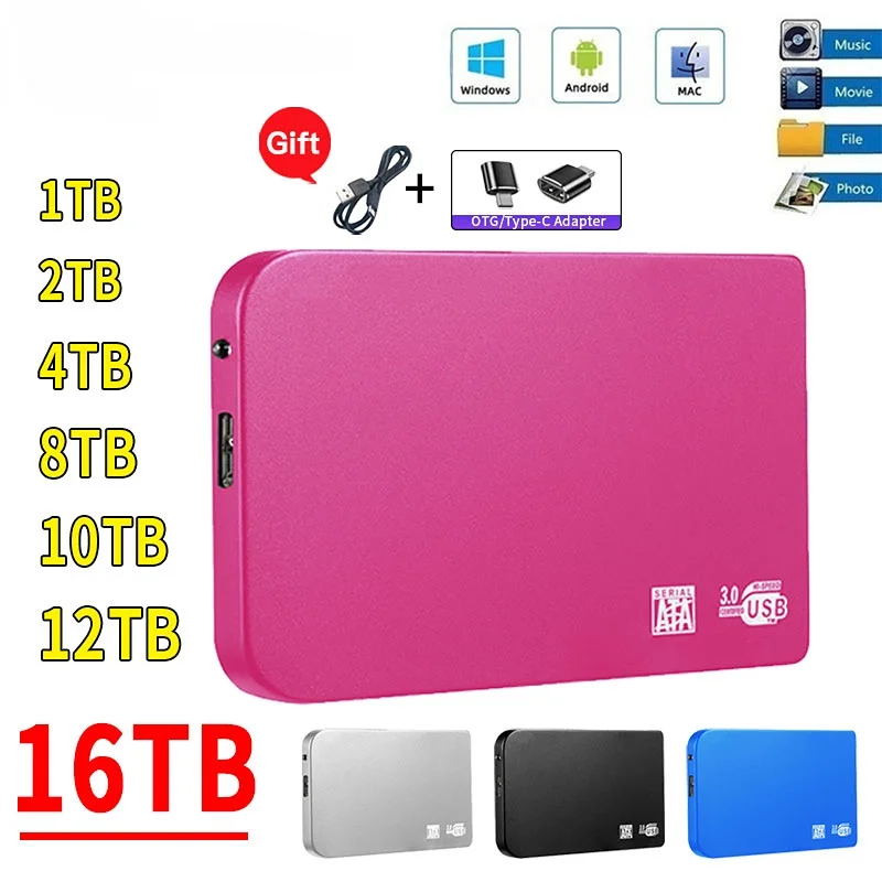 High-speed Portable 1tb Ssd External Solid State Drives Usb3.0 16tb ...