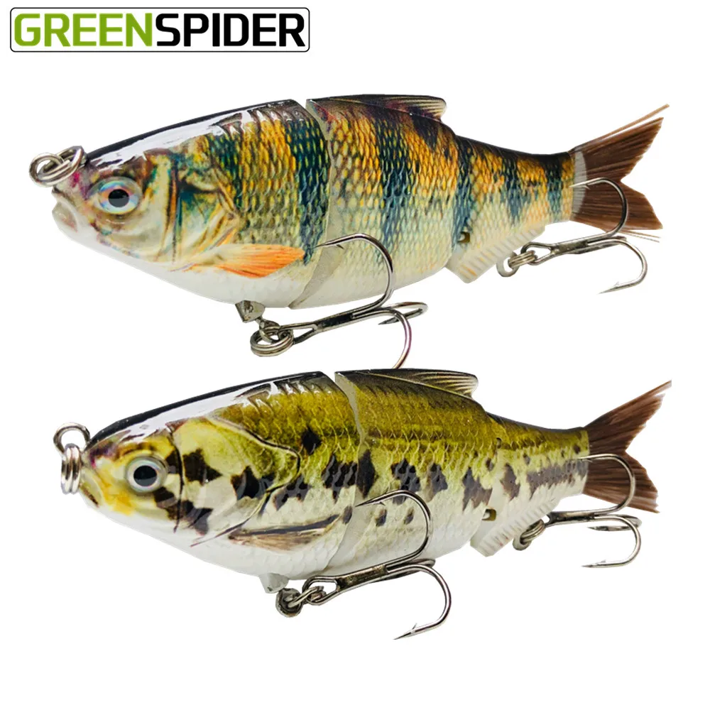 GREENSPIDER 2021 New Multi Jointed Hard Bait Lifelike joint bait ...
