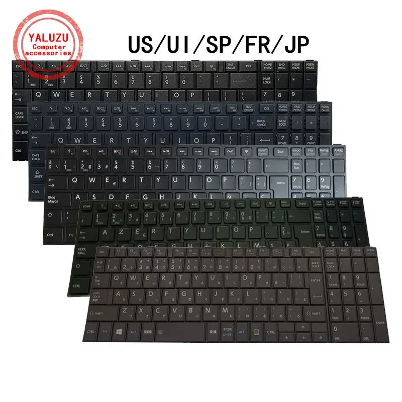 US/UI/SP/FR/JP Laptop Keyboard For Toshiba C50-B C50D-B C50A-B C50T-B ...