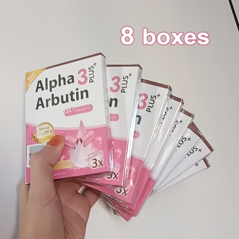 8X Alpha Arbutin 3 Plus Powder Mix With Lotion Skin Lightening Brighten ...