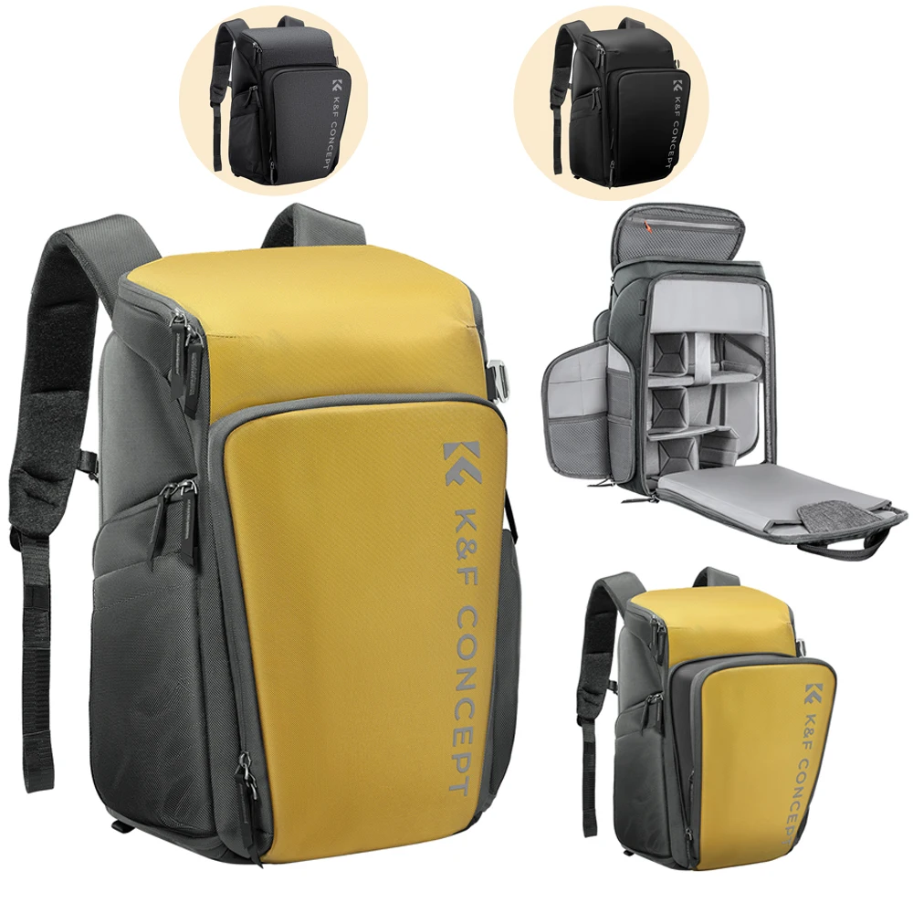 K-F-Concept-Camera-Backpack-Air-25L-Camera-Bags-Photographers-Large-Capacity-with-Raincover-for ...