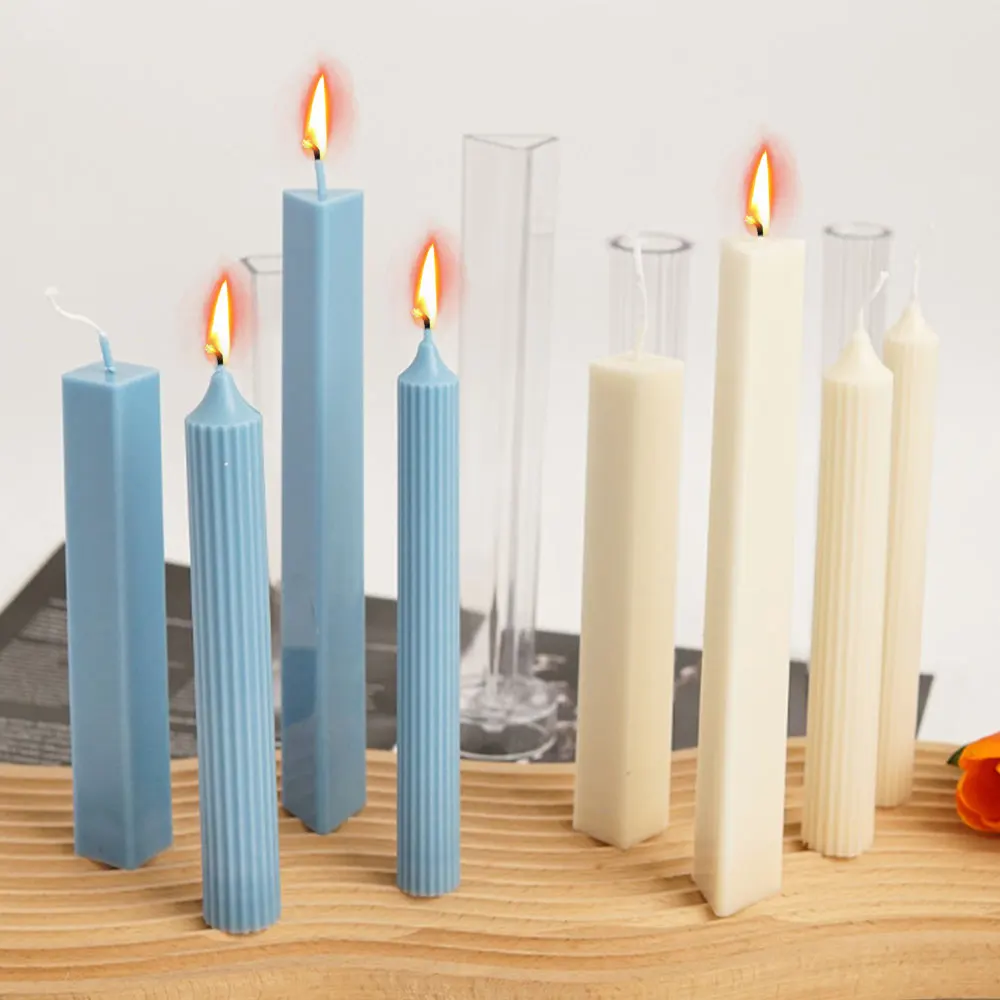 Pointed-Long-Rod-Acrylic-Candle-Mold-Triangle-Stripe-Pole-Plastic-Mould ...