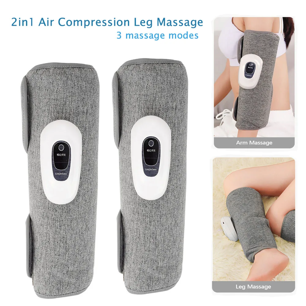 Wireless-Leg-Massage-3-Modes-Vibration-Leg-Air-Compression-Massager ...