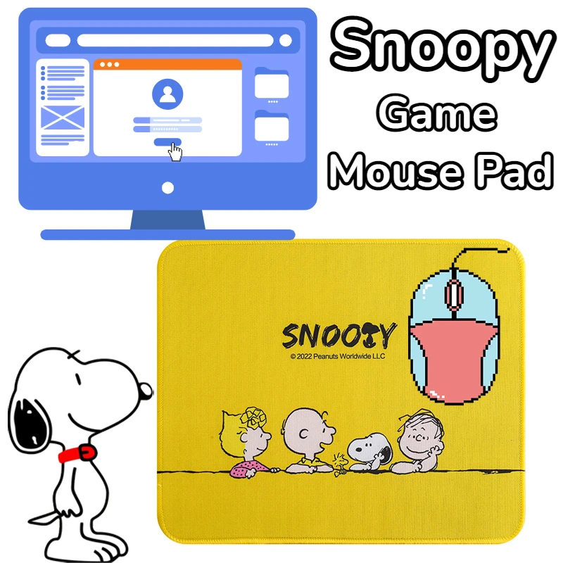Snoopy-Cartoon-Gaming-Mouse-Pad-Gaming-Accessories-PC-Laptop-Gamer ...