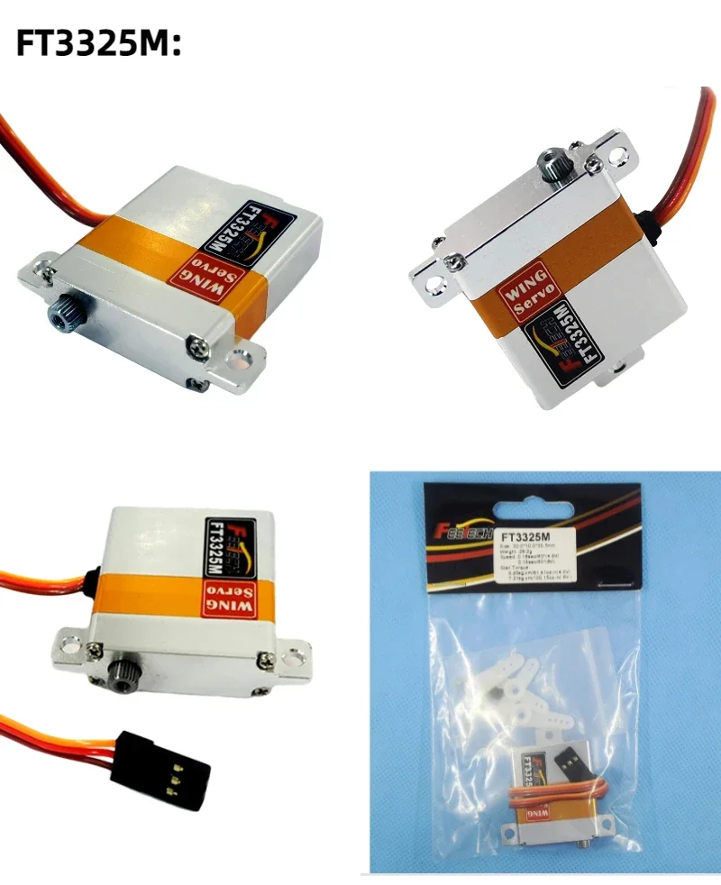 Feetech FT3325M 6V 7kg Wing Digital Full Body Steel Micro Servo Motor ...