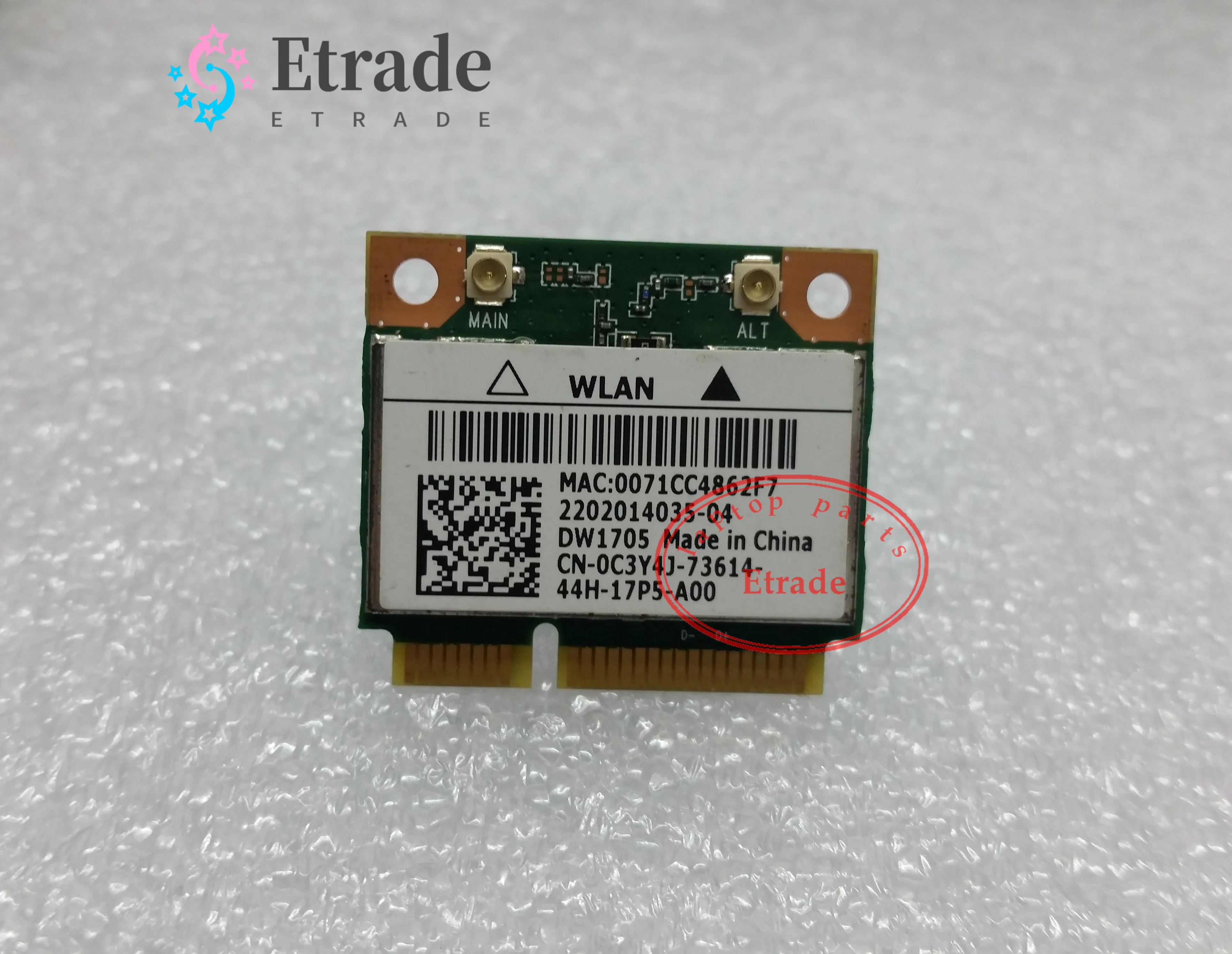 DW1705 For Qualcomm Atheros QCWB335 Wifi Mini Wireless Card 0C3Y4J For ...