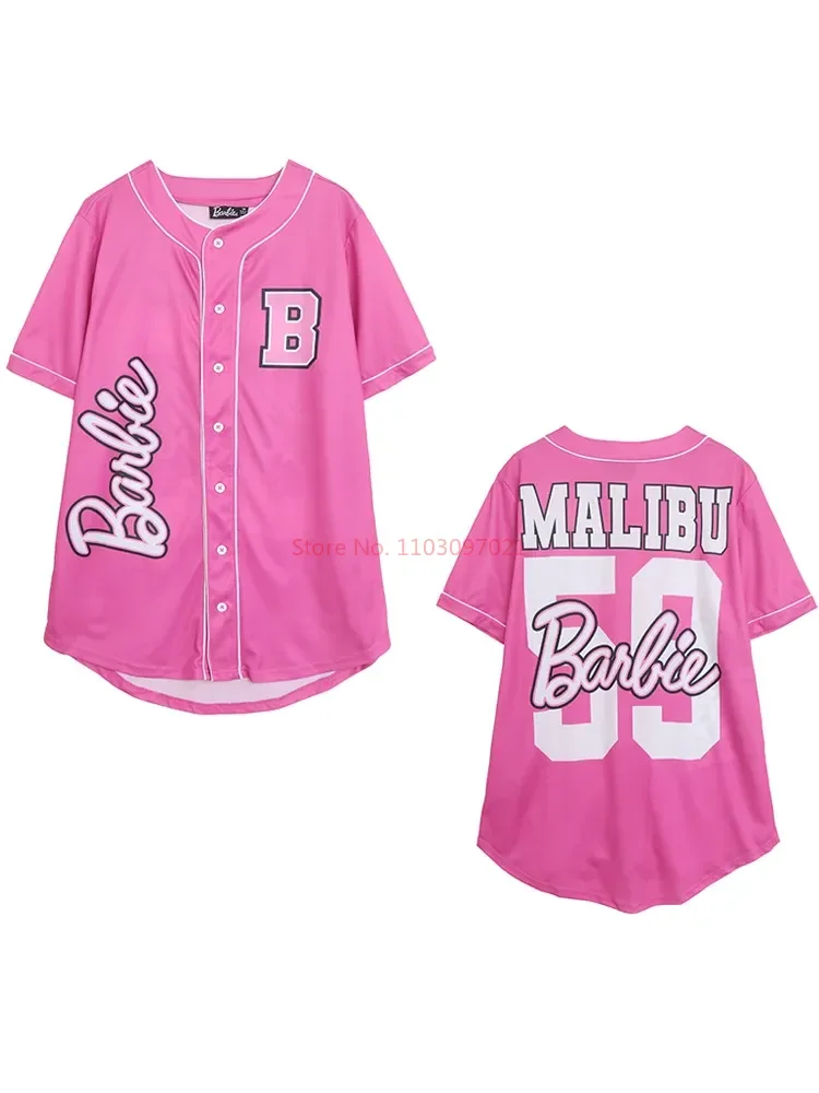 Miniso-c-rdigan-deportivo-Barbie-de-manga-corta-para-ni-a-uniforme-de-b ...
