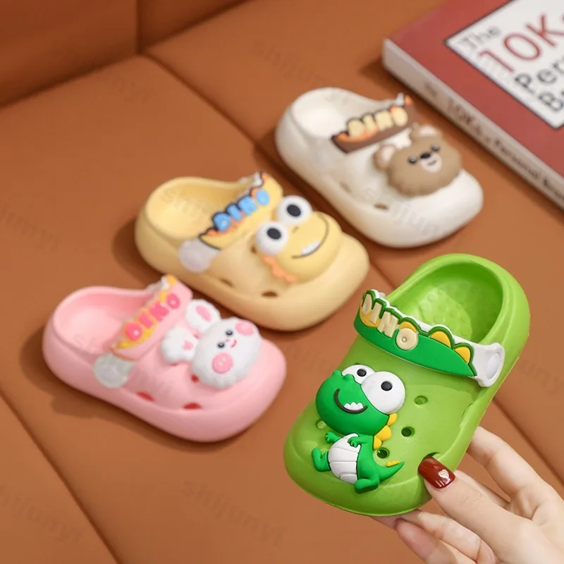 Children's Sandals DIY Female Cartoon Cute Summer 2025 Frog Outdoor ...