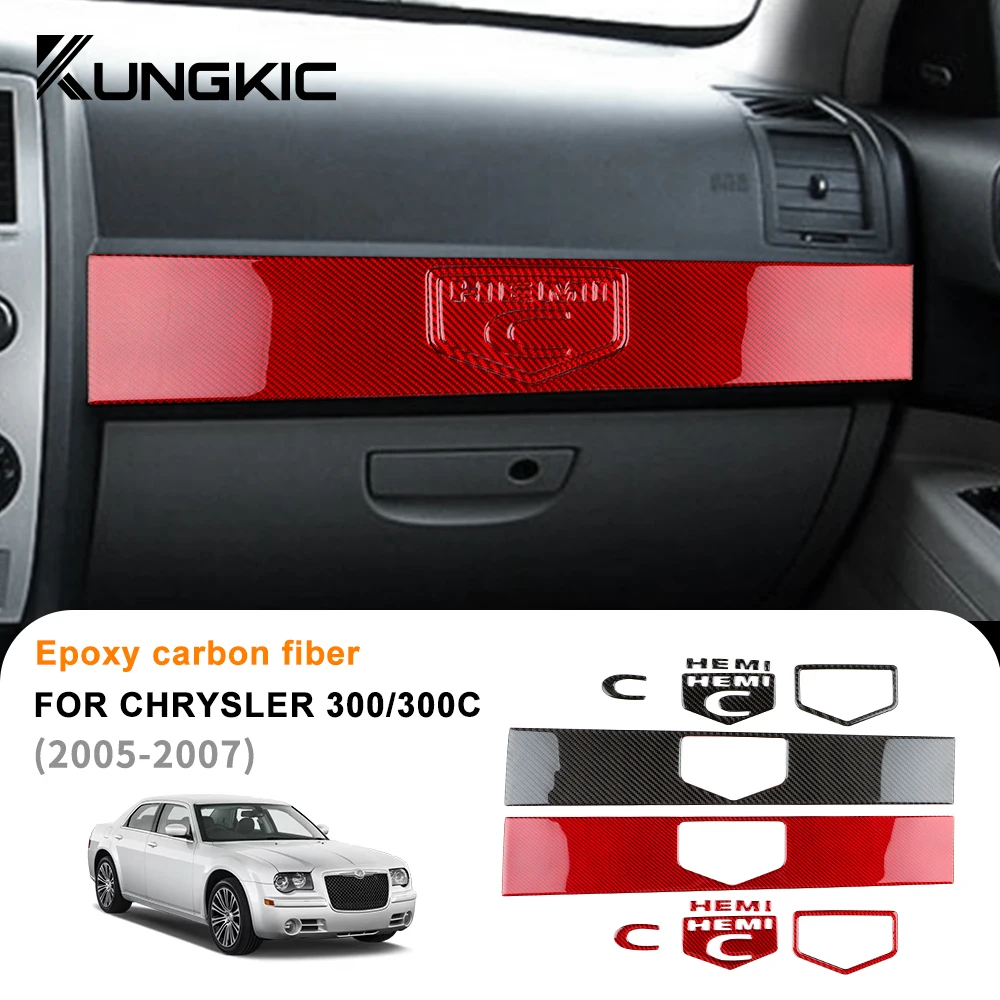 Car-Passenger-Decor-Real-Soft-Carbon-Fiber-Sticker-for-Chrysler-300 ...