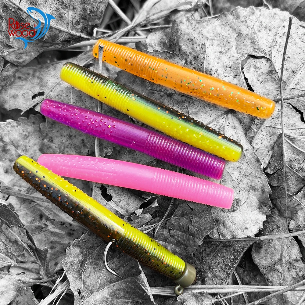 Rosewood-Stick-Worm-Soft-Bait-Finesse-70mm-Ned-Artificial-Fishing-Lure ...