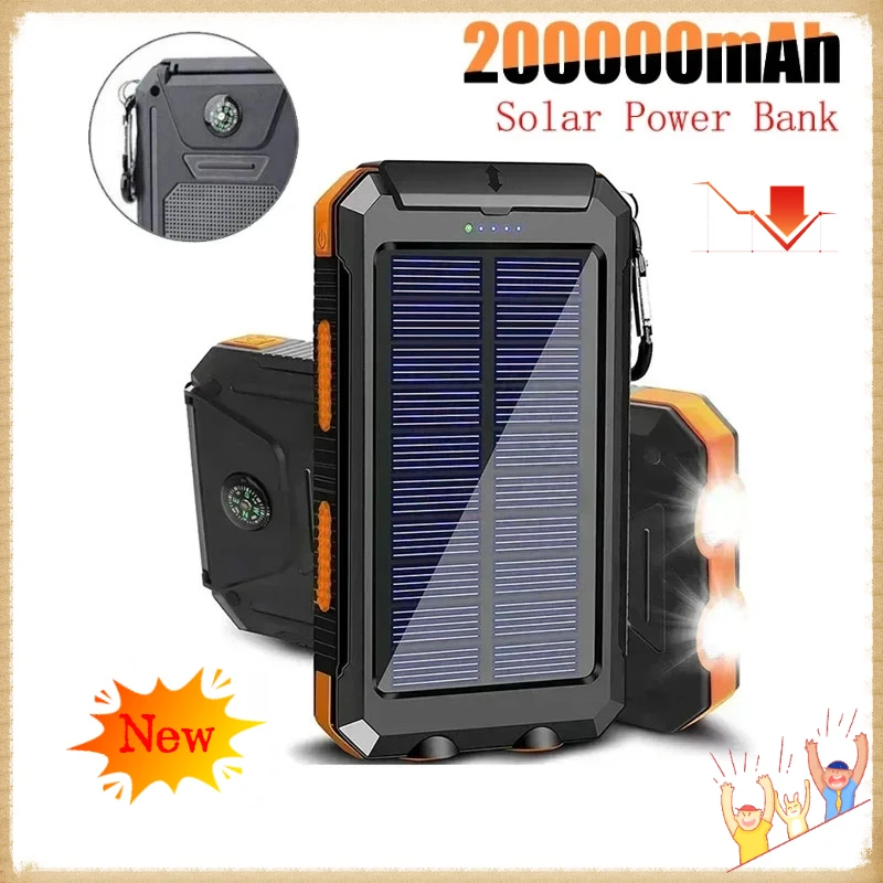 200000mAh-Portable-Solar-Power-Bank-Charging-Poverbank-Triple ...