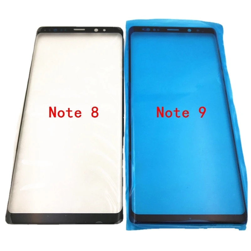 Cristal de pantalla exterior LCD frontal + pegamento OCA para Samsung Galaxy Note 8 9 10 Plus 20 ...