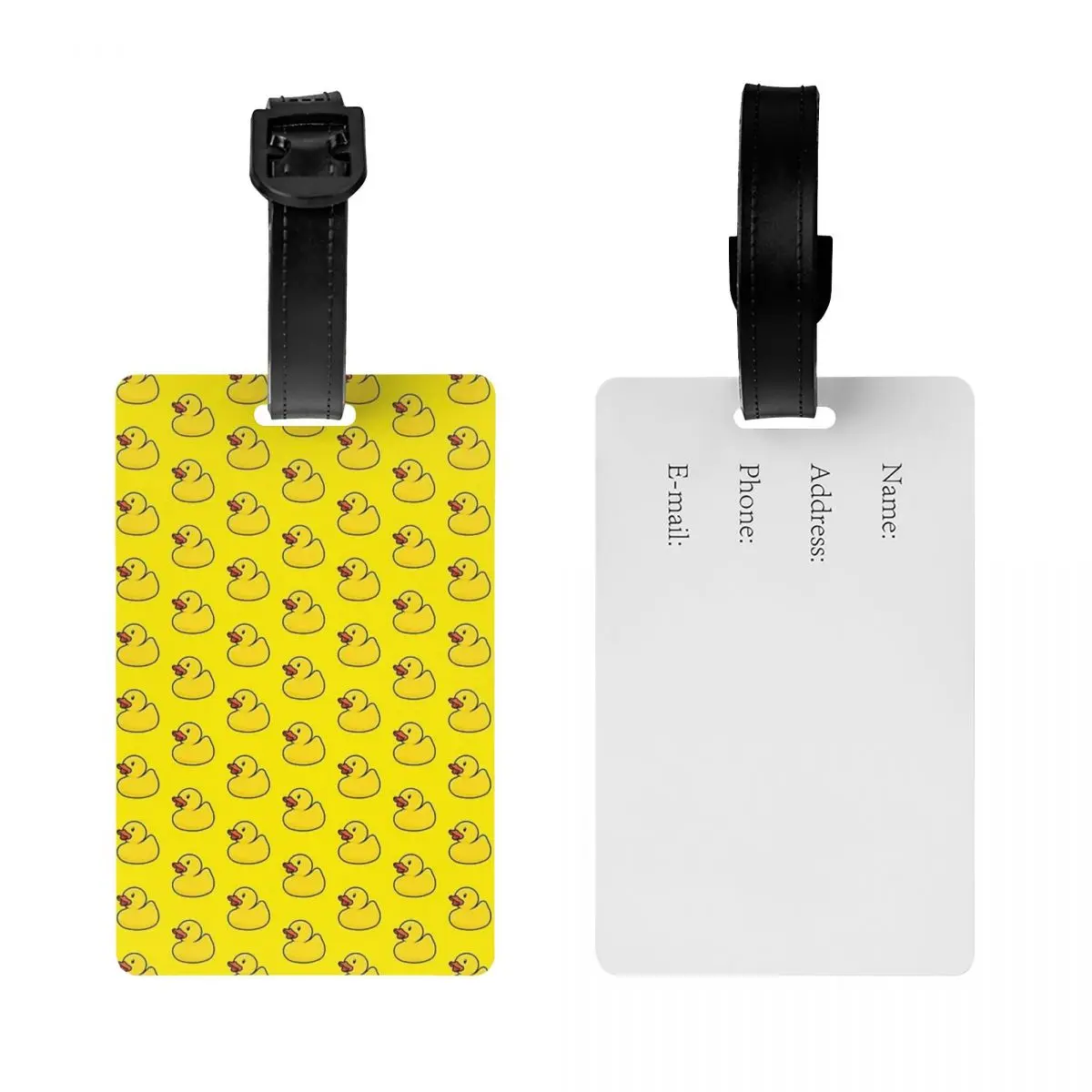 Rubber Duck In Yellow Luggage Tags Suitcase Accessories Travel Baggage ...