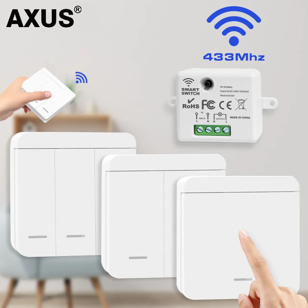 Wireless-Switch-RF-433Mhz-Interruptor-Light-Switch-Remote-Control-86 ...