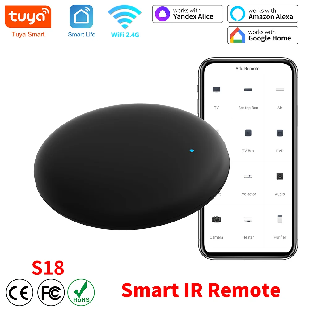 Tuya WiFi IR Remote Control Smart Universal for TV Air Conditioner ...