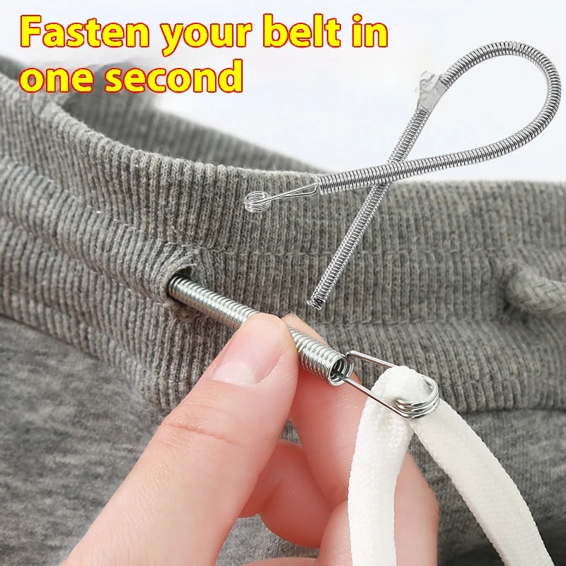 2PCS Spring Drawstring Threader Tool-Rope Threader Clip for Drawstring ...