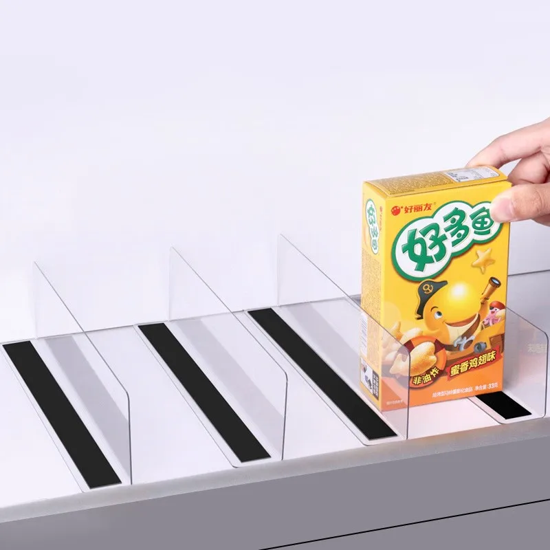 Supermarket Shelf Partitions Dividers Organizers Transparent Pvc L ...
