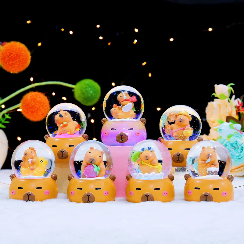 Emotionally Stable Capybara Crystal Ball Blind Box Creative Cartoon ...