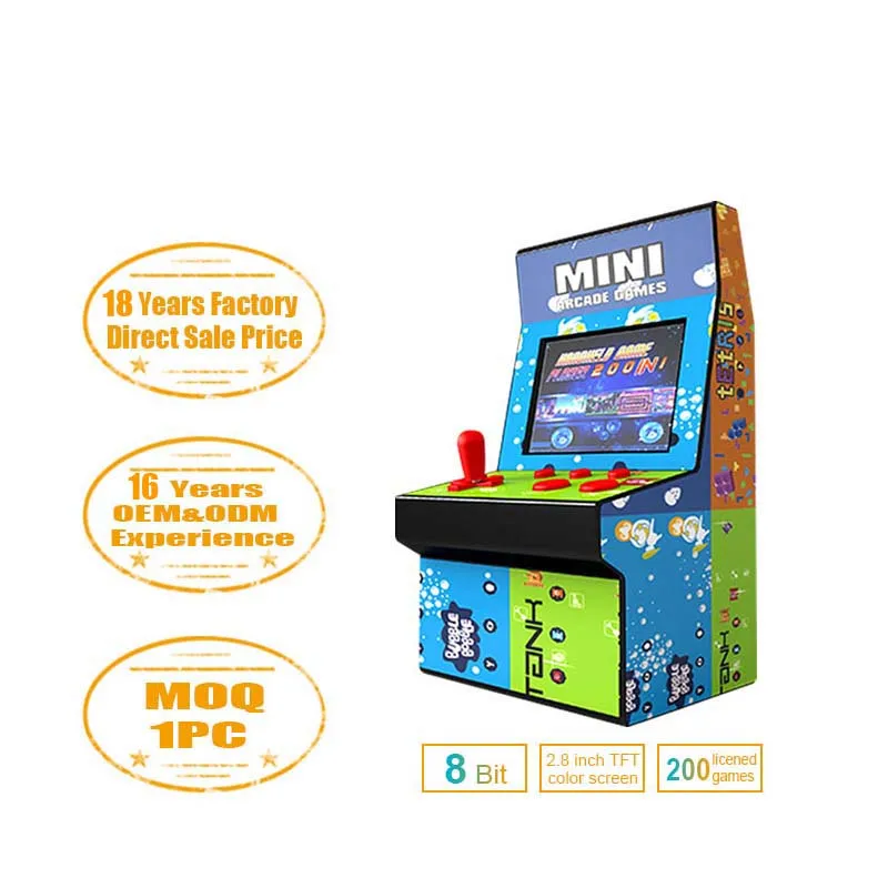 Mini-Arcade-Retro-Machines-For-Kids-2-8-Inch-TFT-Color-Screen-200-Games ...