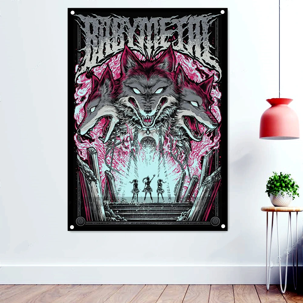 Baby-Metal-Heavy-Metal-Music-Rock-Band-Banner-Wall-Chart-Fantastically ...