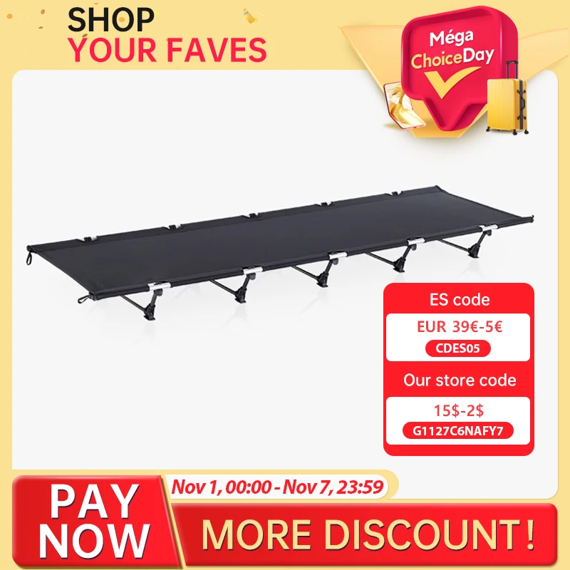 Outdoor-Ultralight-Camping-cot-Hiking-Folding-Bed-Tent-Foldable-Bed ...