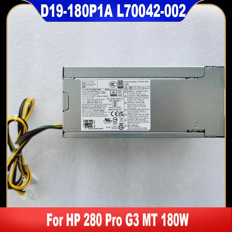 L70042-002 L70042-004 Original For HP 280 Pro G3 MT 180W Power Supply ...
