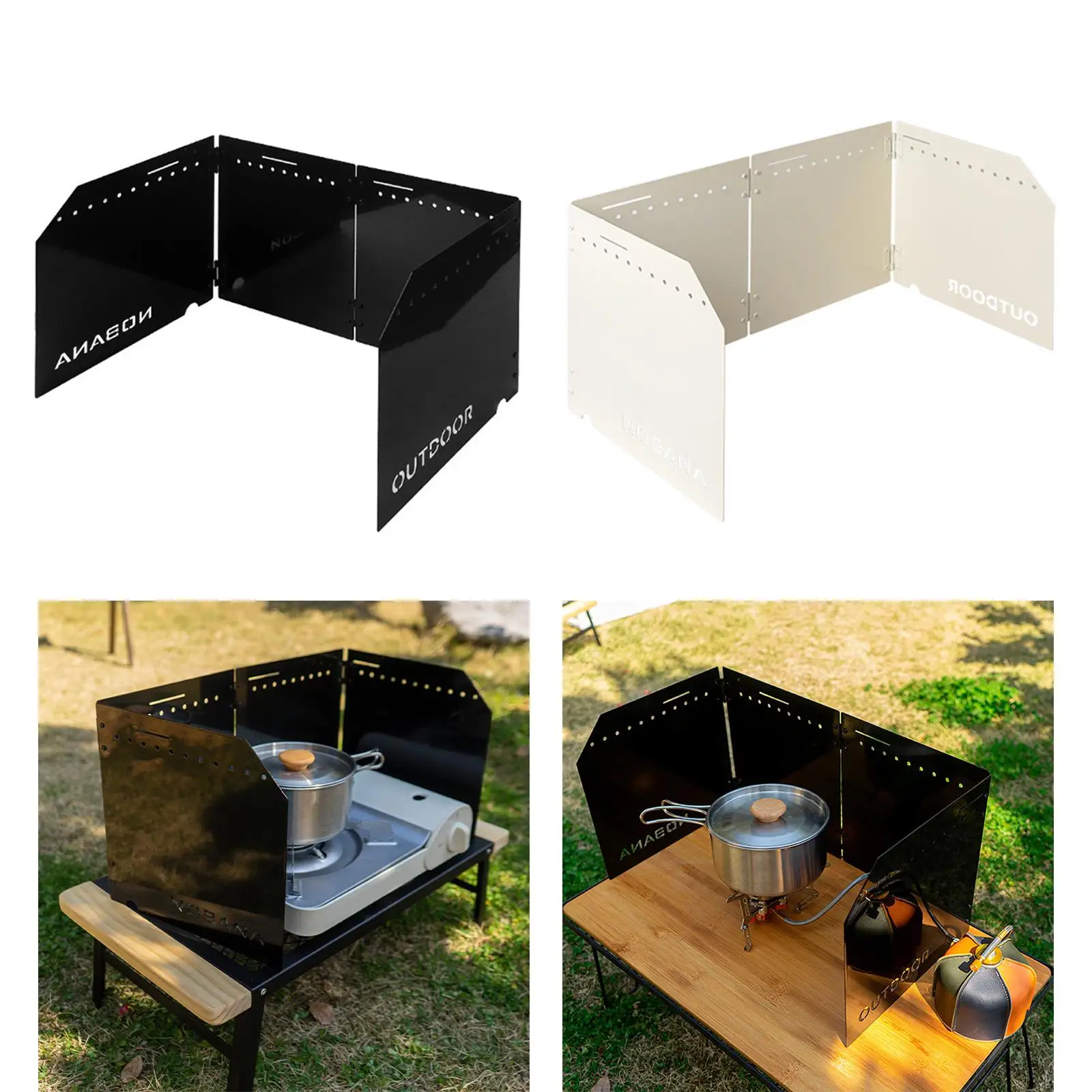 Folding-Camp-Stove-Windscreen-Portable-Camping-Wind-Shade-Gas-Furnace ...