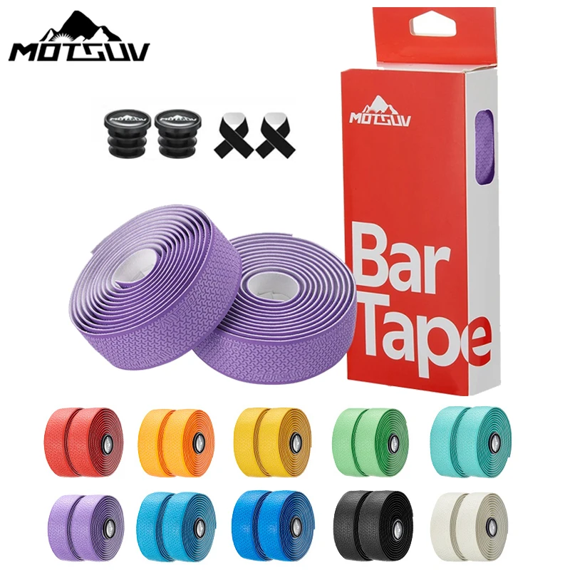2PCS-EVA-Bicycle-Handlebar-Tape-Colorful-Cycling-Mountain-Bike-with-Bar ...