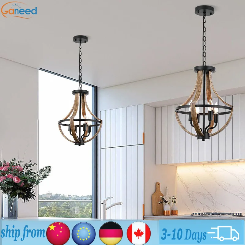 15-4-Light-Adjustable-Height-Pendant-Light-Convertible-Vintage-Flush ...